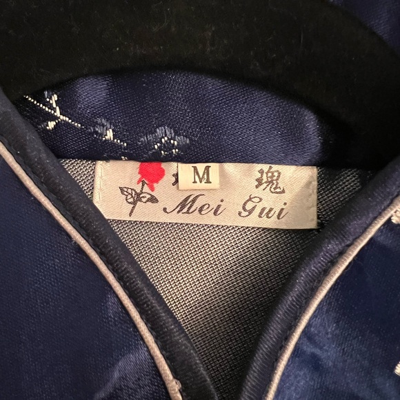 Mei Gui | Tops | Mei Gui Traditional Chinese Kimono Top Blue | Poshmark